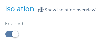 How to Configure Port Isolation? – Plasma Cloud