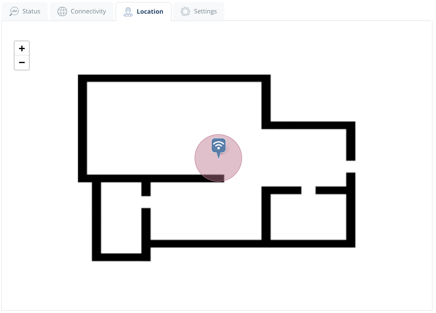 Client Location tab – Plasma Cloud