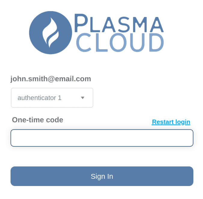 How to log in with Two-factor authentication? – Plasma Cloud