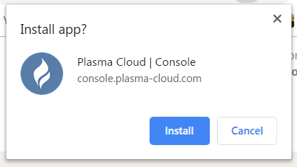 Do you have a Mobile App for the console? – Plasma Cloud