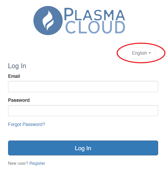 How to switch language? – Plasma Cloud