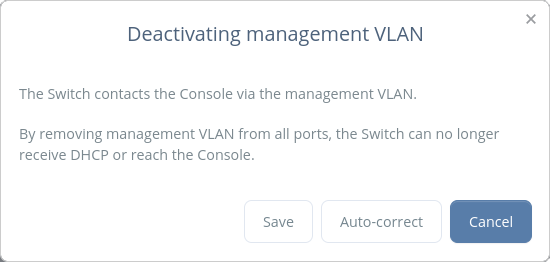 What does the Deactivating Management VLAN mean? – Plasma Cloud